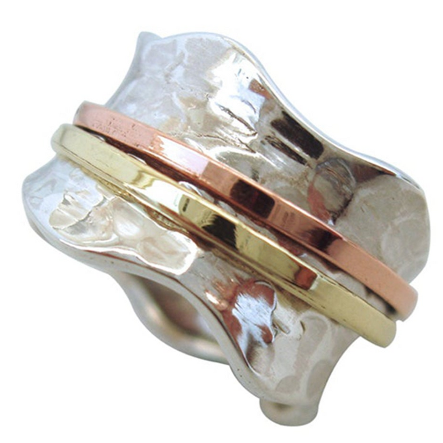 Energy Stone | 925 Sterling Silver Fidget Rings | Spinner Rings