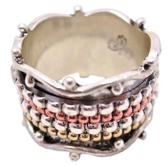 VOYAGE 925 Silver Spinner Ring Majestic Style – Energy Stone